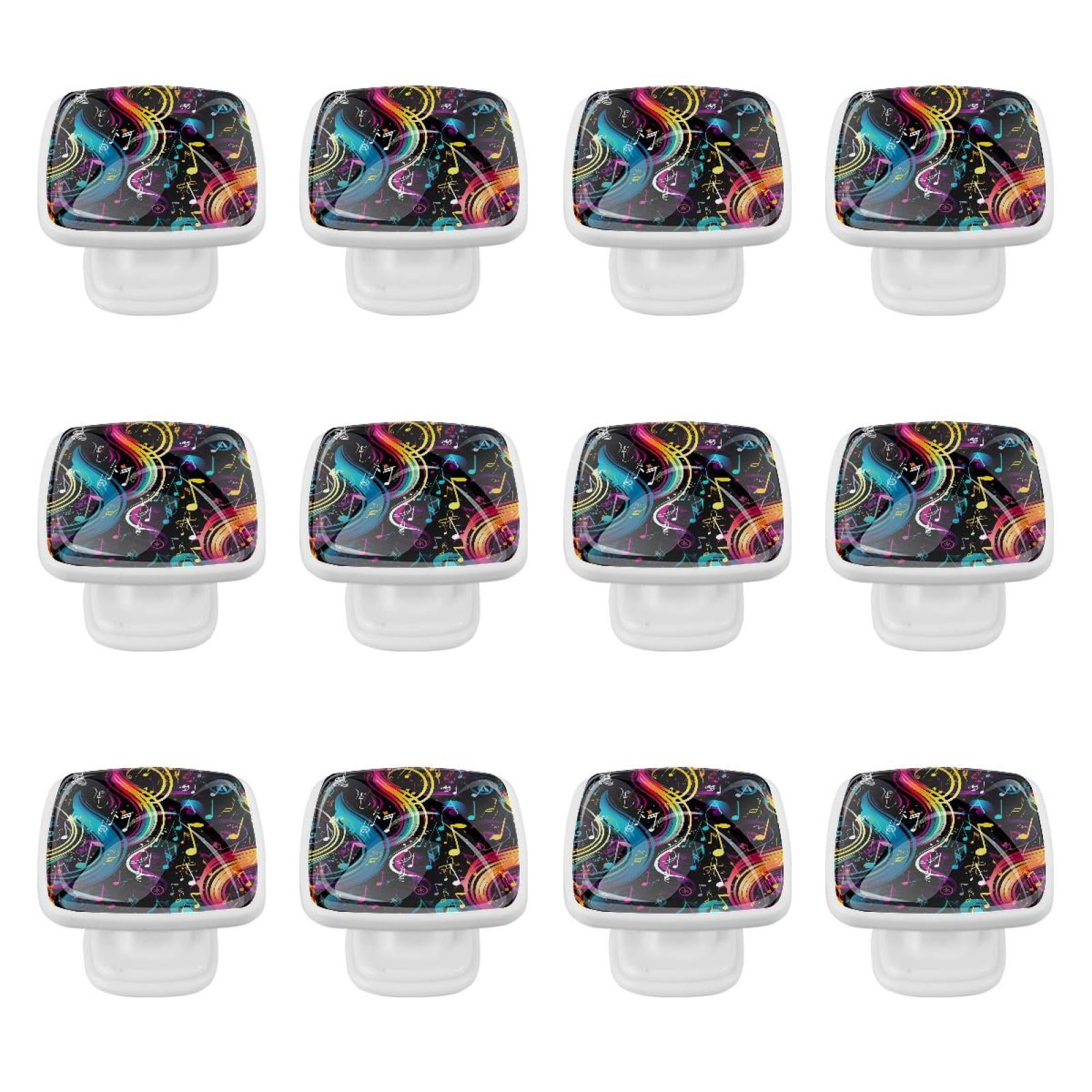 12 Pack Music Note Square Cabinet Knobs Kitchen Cabinet Pulls Cupboard ...