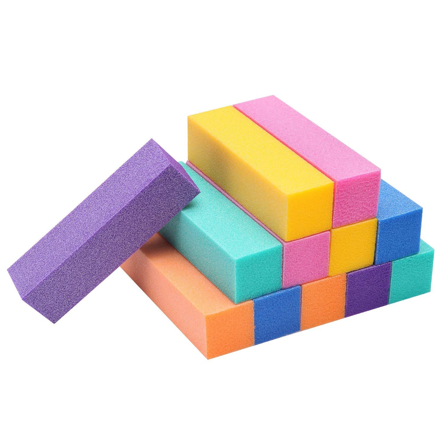 12 Pack Nail Buffer Block 4 Sided Professional Nail File Sanding Block ...