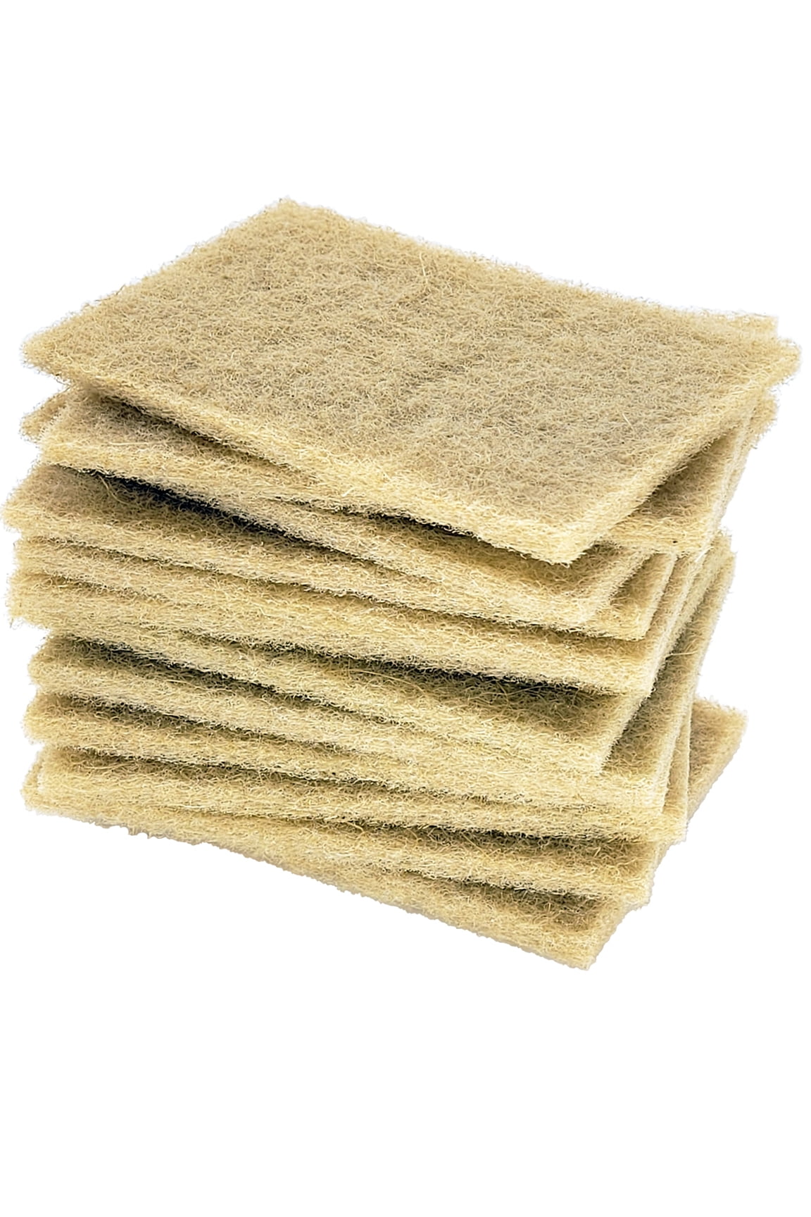 12-Pack Natural Fiber Sisal Scouring Pads - 100% Biodegradable Dish ...