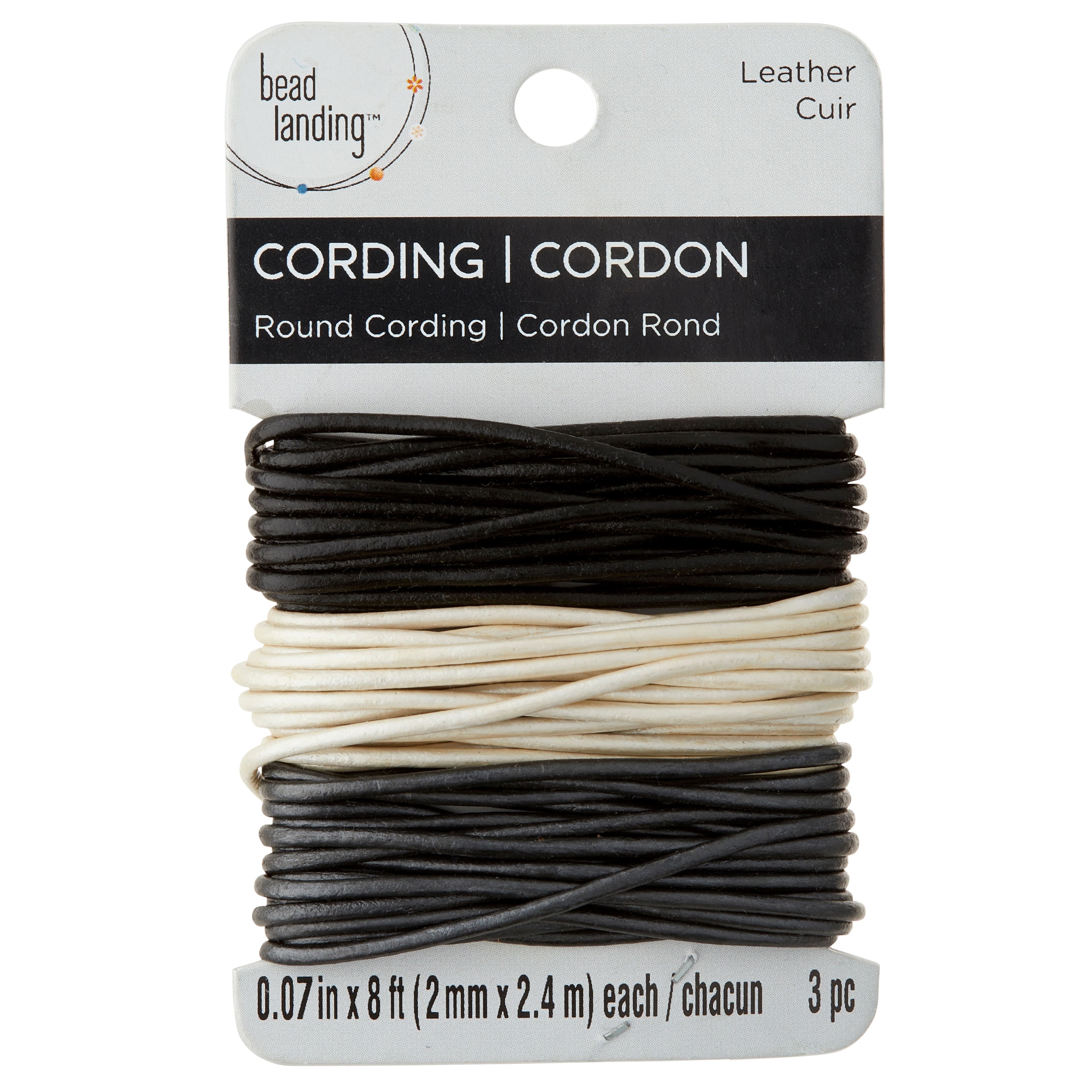 12 Pack: Neutral Colors Round Leather Cord by Bead Landing™ - Walmart.com