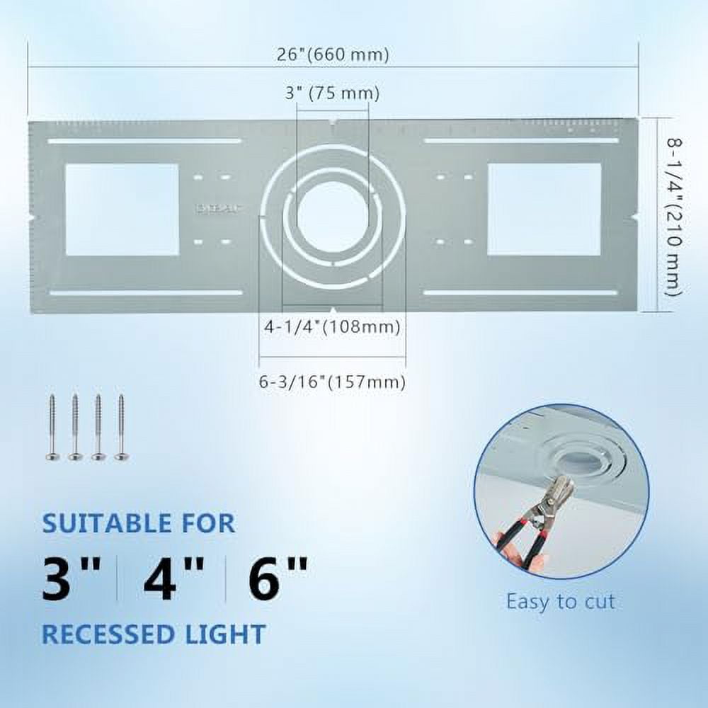 12 Pack New Construction Rough in Plate Pre Mounting Bracket for 3 / 4 ...