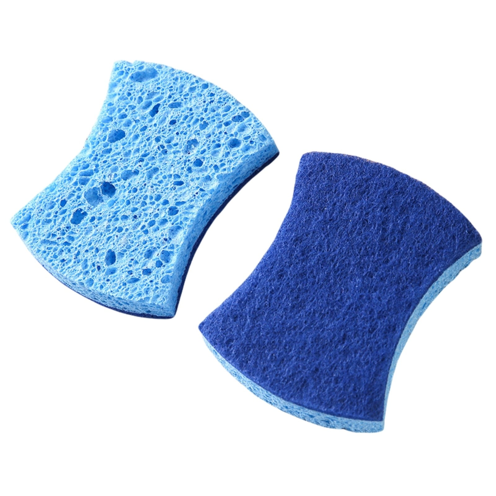 12 Pack Non-Scratch Dish Sponge,Dual Sided Heavy Duty Scrubber Sponge ...