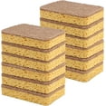 12 Pack Non-Scratch Scrub Sponge, Natural Kitchen Sponges for Cleaning ...