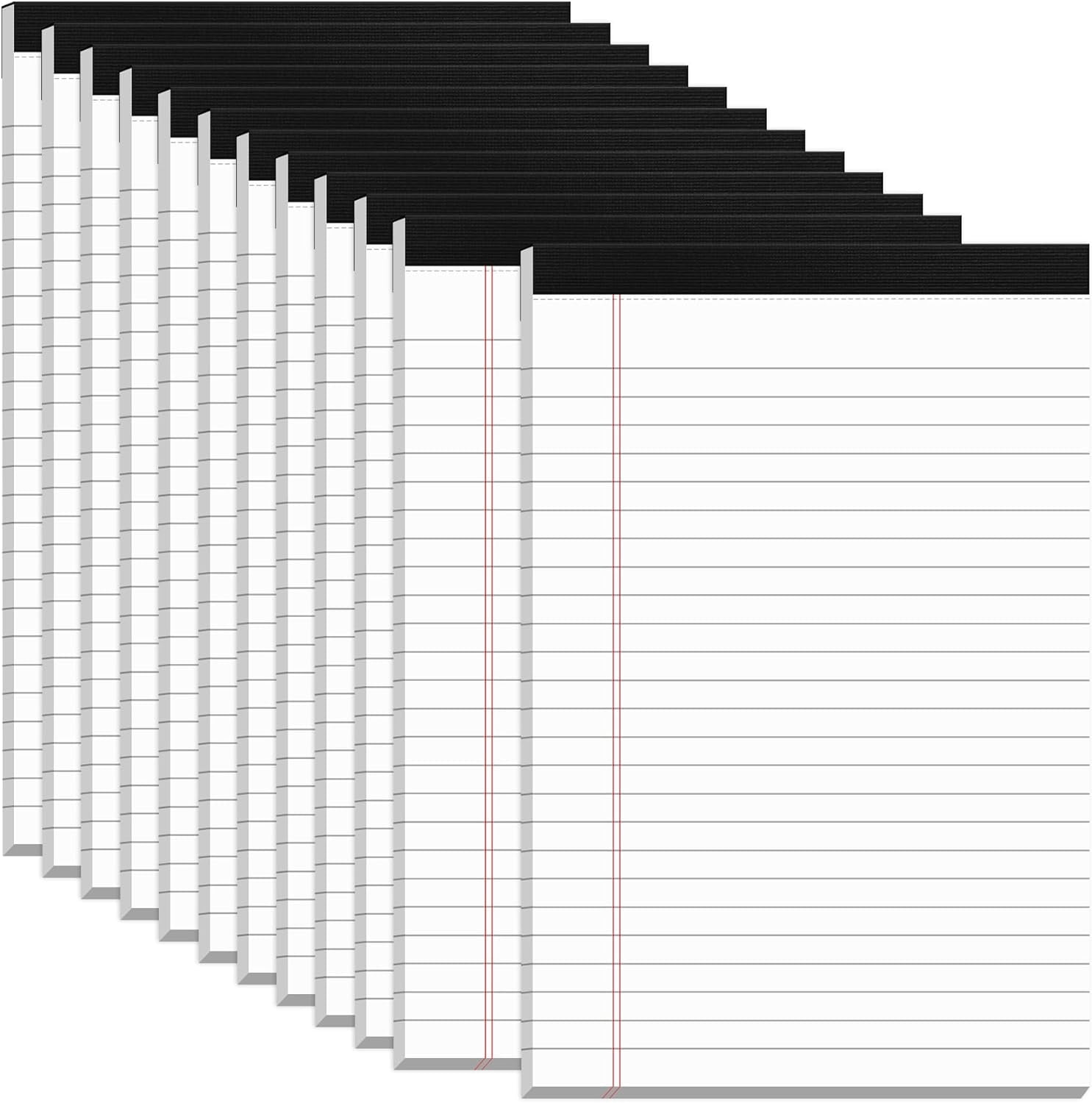 12 Pack Note Pads 5x8, Small Legal Pads 5x8 White Writing Pad for Work ...