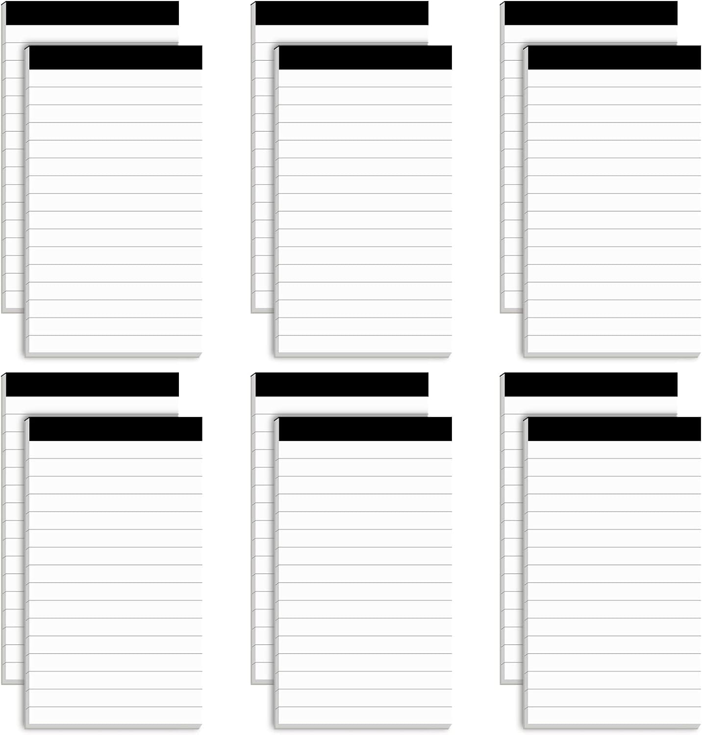 12 Pack Note Pads Refills 3 x 5 Inch Writing Pads, Pocket White Small ...