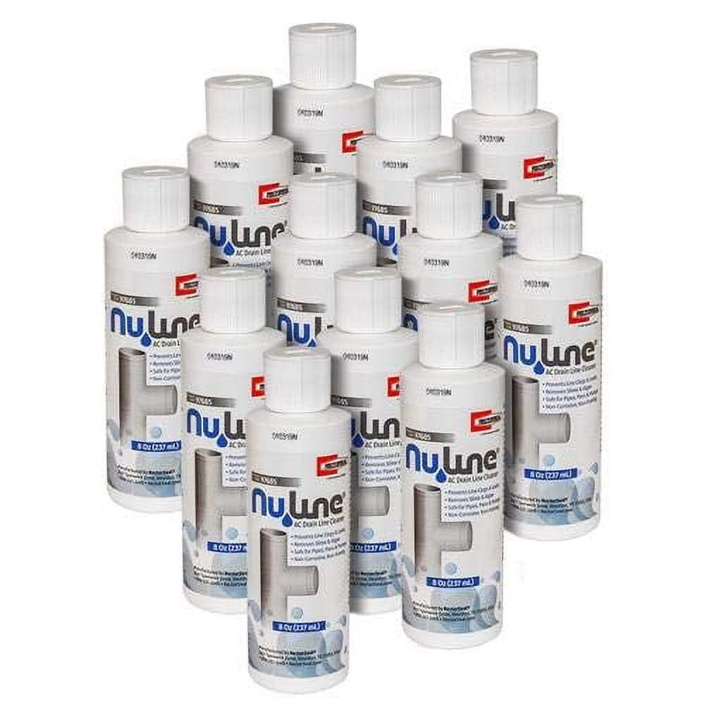 (12)-Pack NuLine HVAC Condensate Nu-Line Drain Cleaner, 8 Ounce ...