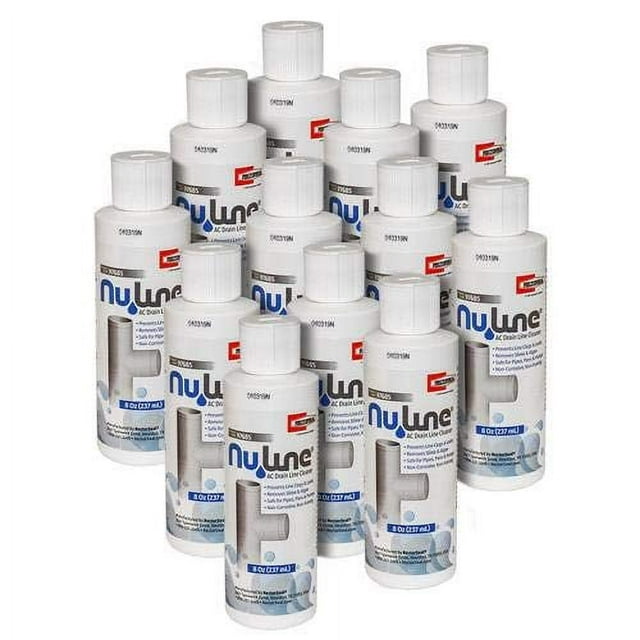 (12)-Pack NuLine HVAC Condensate Nu-Line Drain Cleaner, 8 Ounce ...