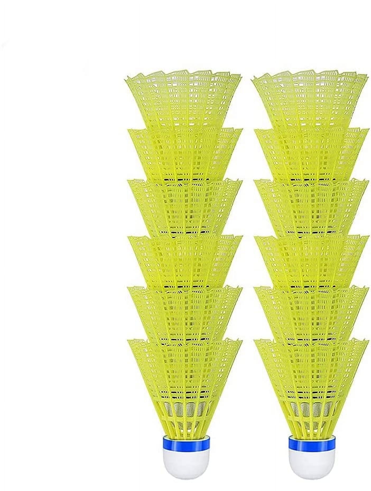 12 Pack Nylon Badminton Shuttlecocks Birdies, Nylon Feather ...