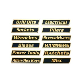 Tool Box Labels