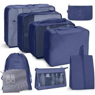 Gonex 4 Set Compression Packing Cubes for Travel Expandable Luggage ...