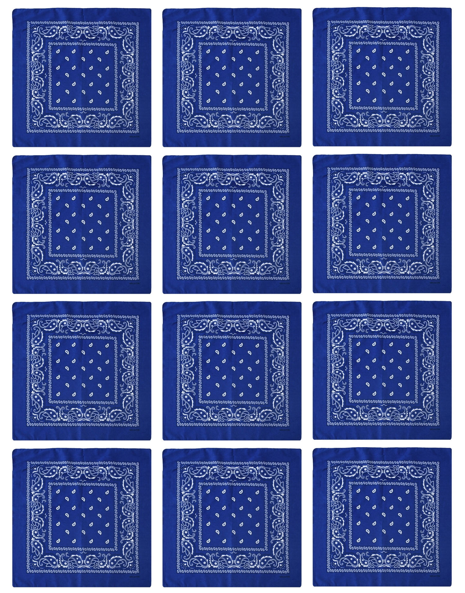 12 Pack Paisley Pattern Bandanas Headband Multipurpose for Men Women 22 ...