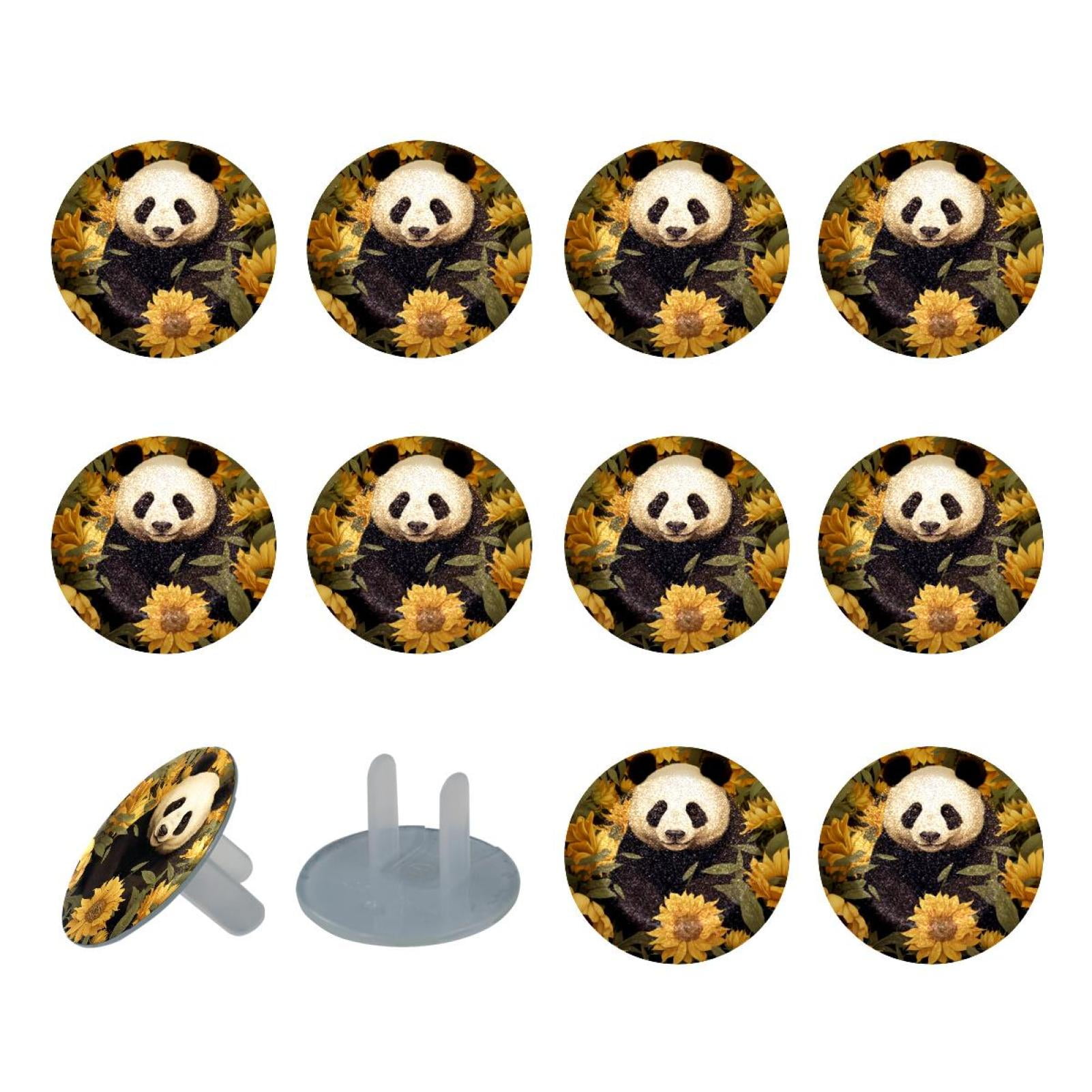 12 Pack Panda Sunflower Outlet Covers Baby Proofing Plug Covers ...