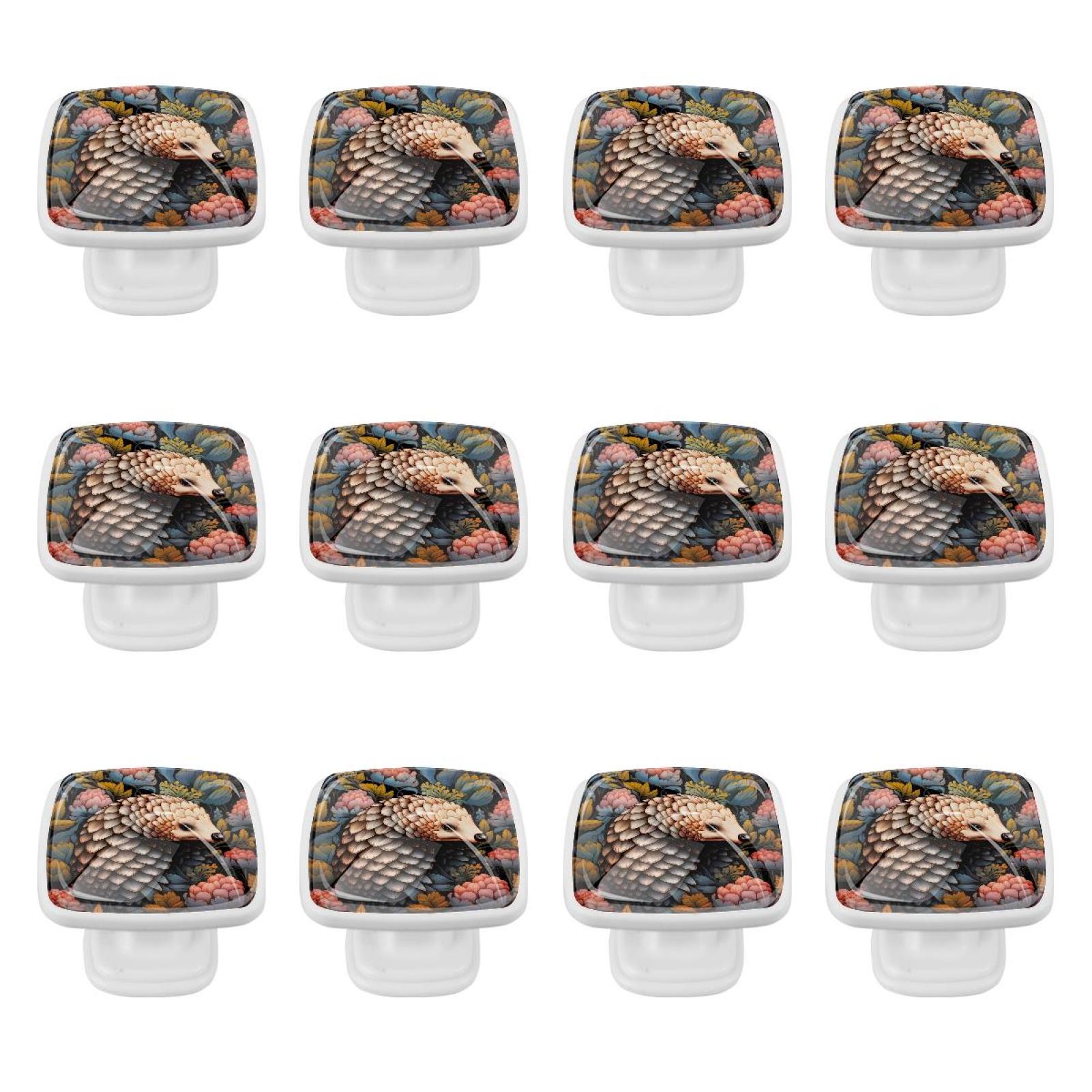 12 Pack Pangolin Kitchen Cabinet Square Knob Cabinet Hardware for ...