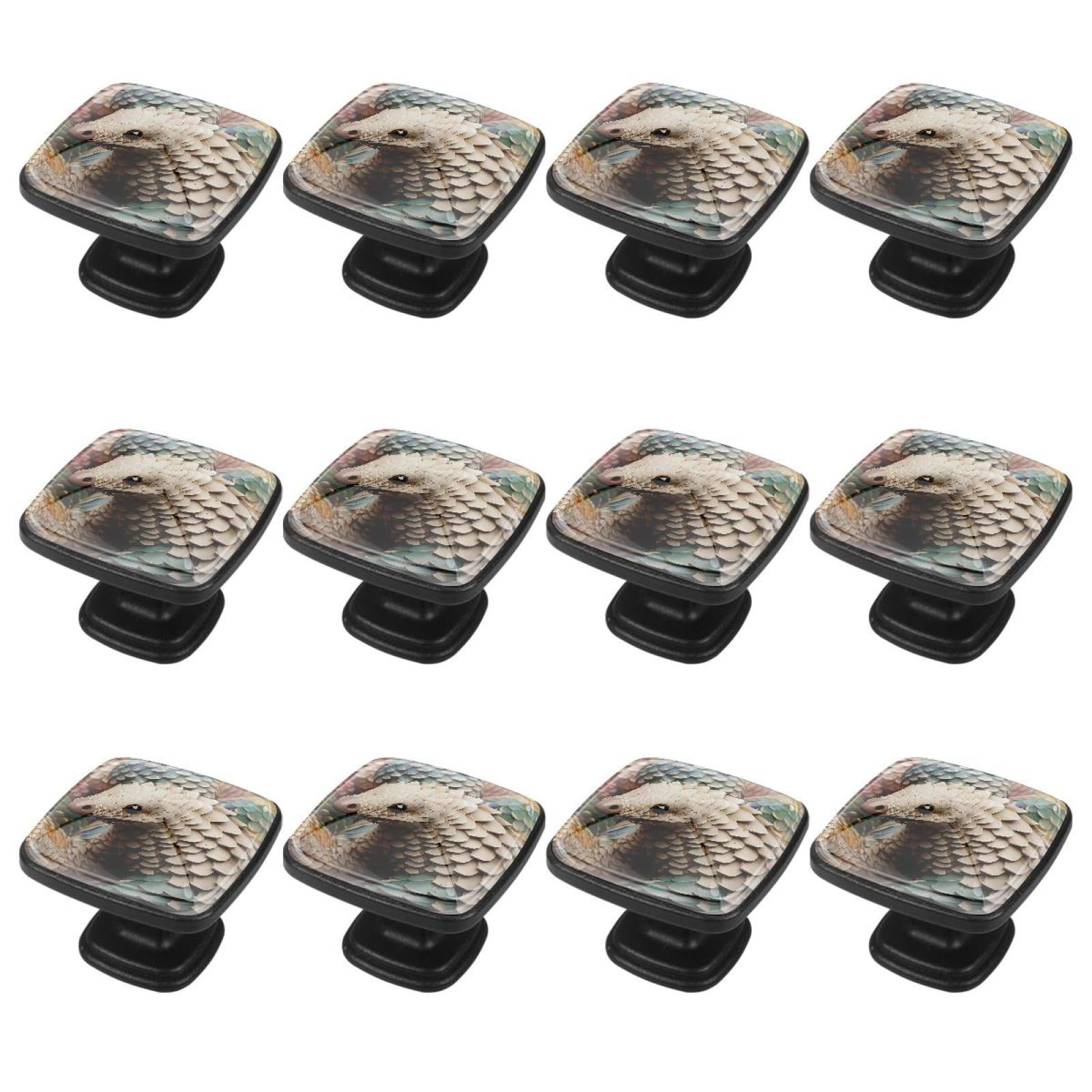 12 Pack Pangolin Square Cabinet Knobs Kitchen Cabinet Pulls Cupboard ...