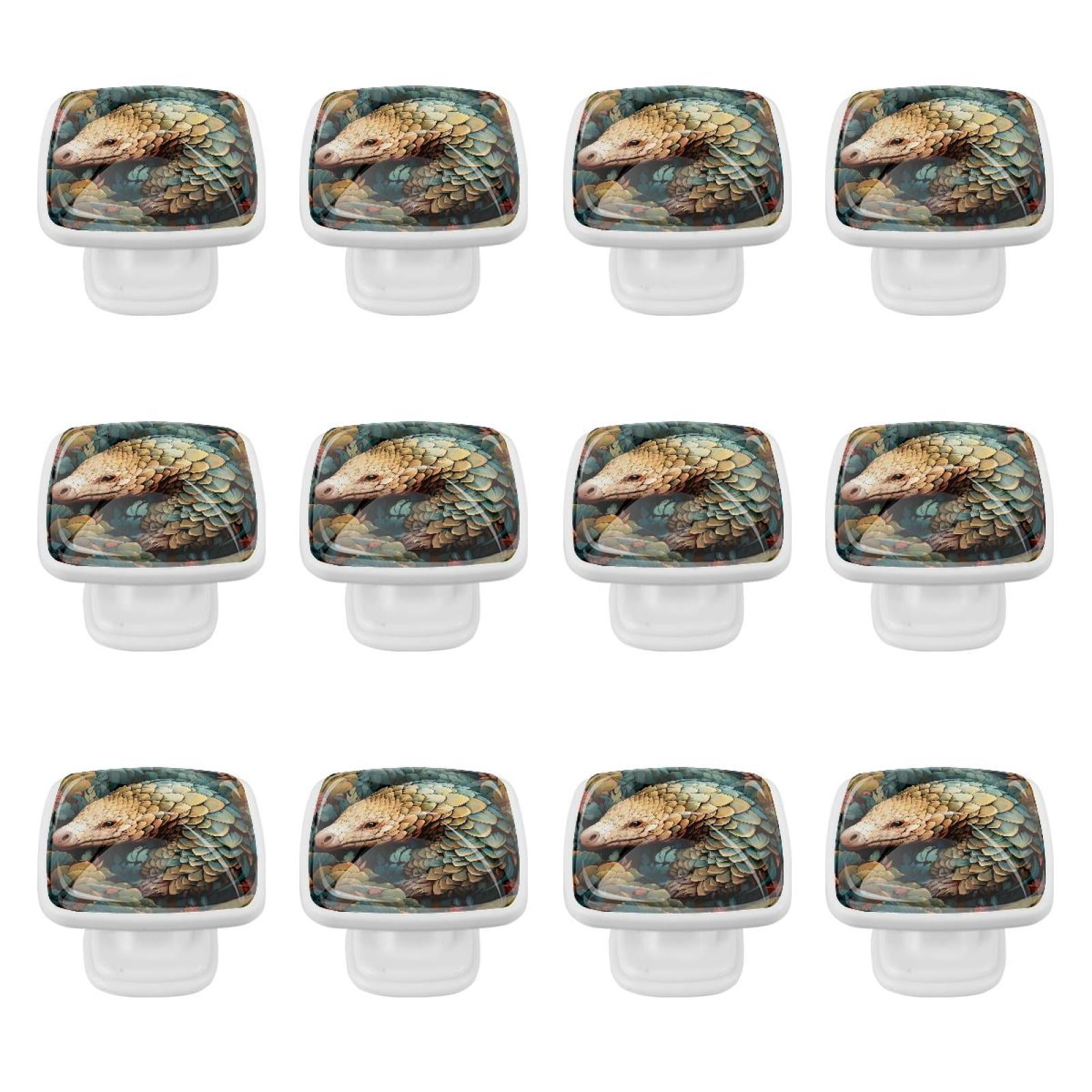 12 Pack Pangolin Square Cabinet Knobs Kitchen Cabinet Pulls Cupboard ...