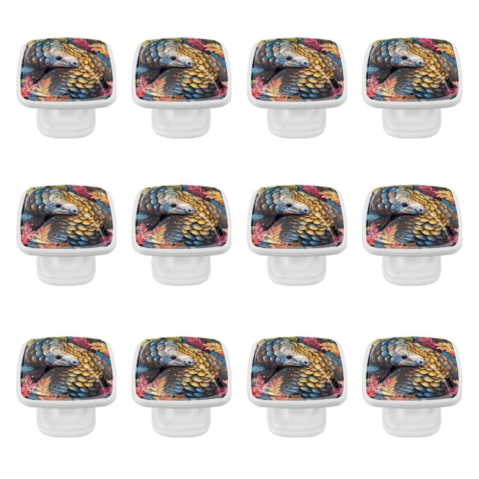 12 Pack Pangolin Square Cabinet Knobs Kitchen Cabinet Pulls Cupboard ...