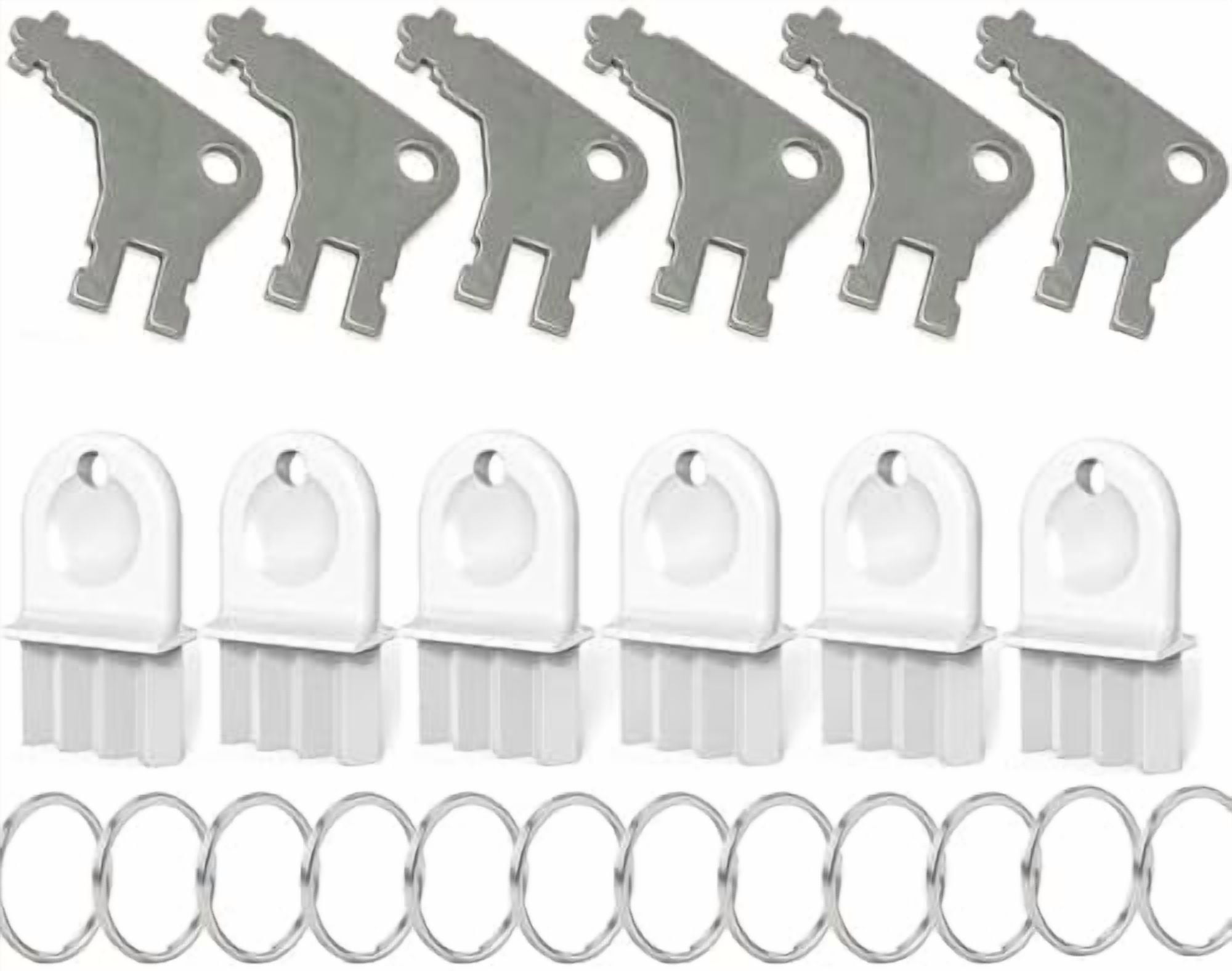 12-Pack Paper Towel Dispenser Key Set - Heavy-Duty Plastic & Metal ...