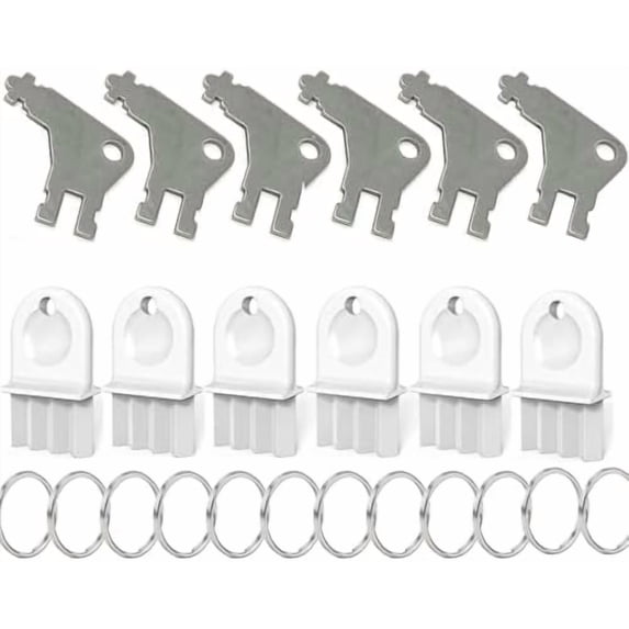 12-Pack Paper Towel Dispenser Key Set - Heavy-Duty Plastic & Metal ...