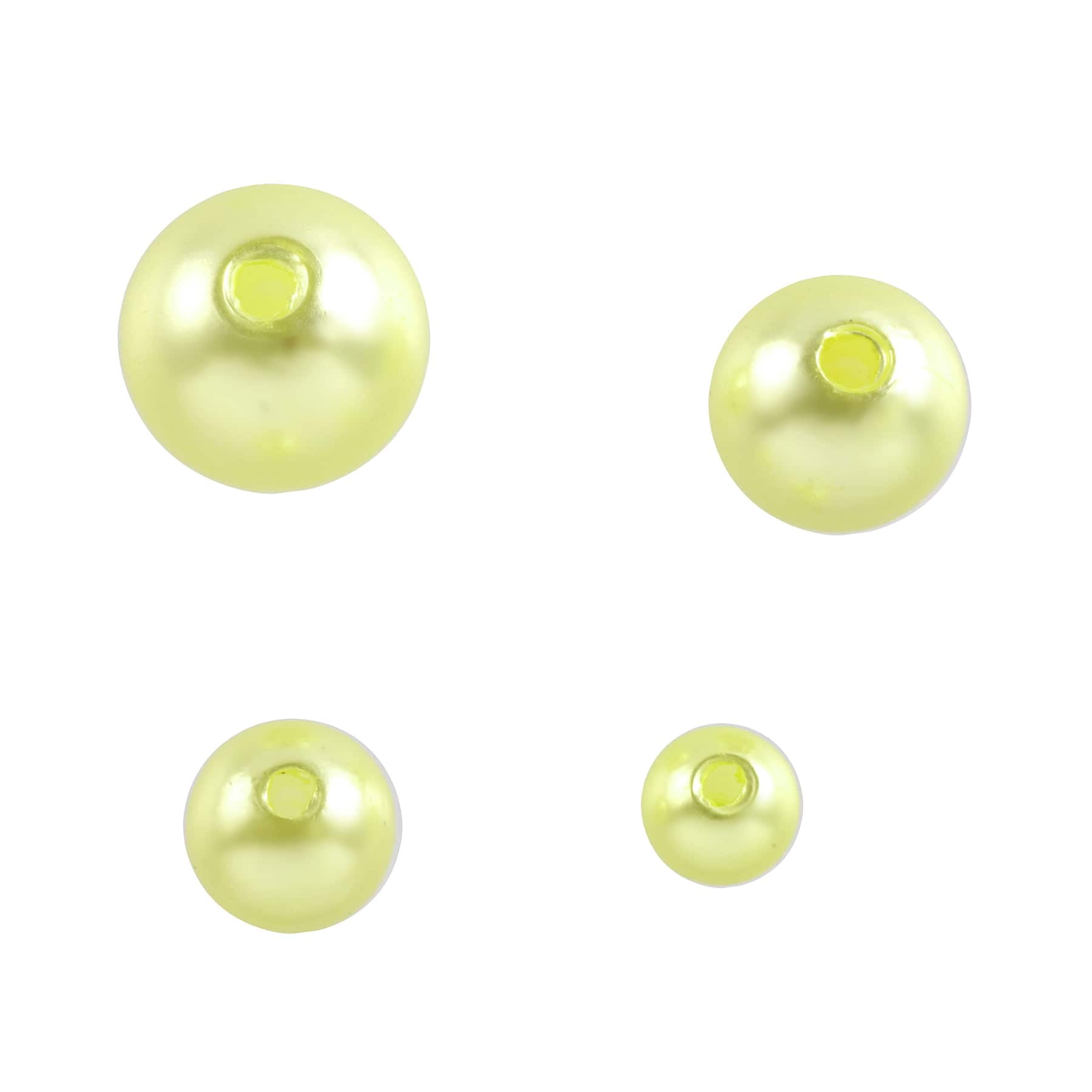 12 Pack: Pearl Plastic Round Beads by Bead Landing™ - Walmart.com