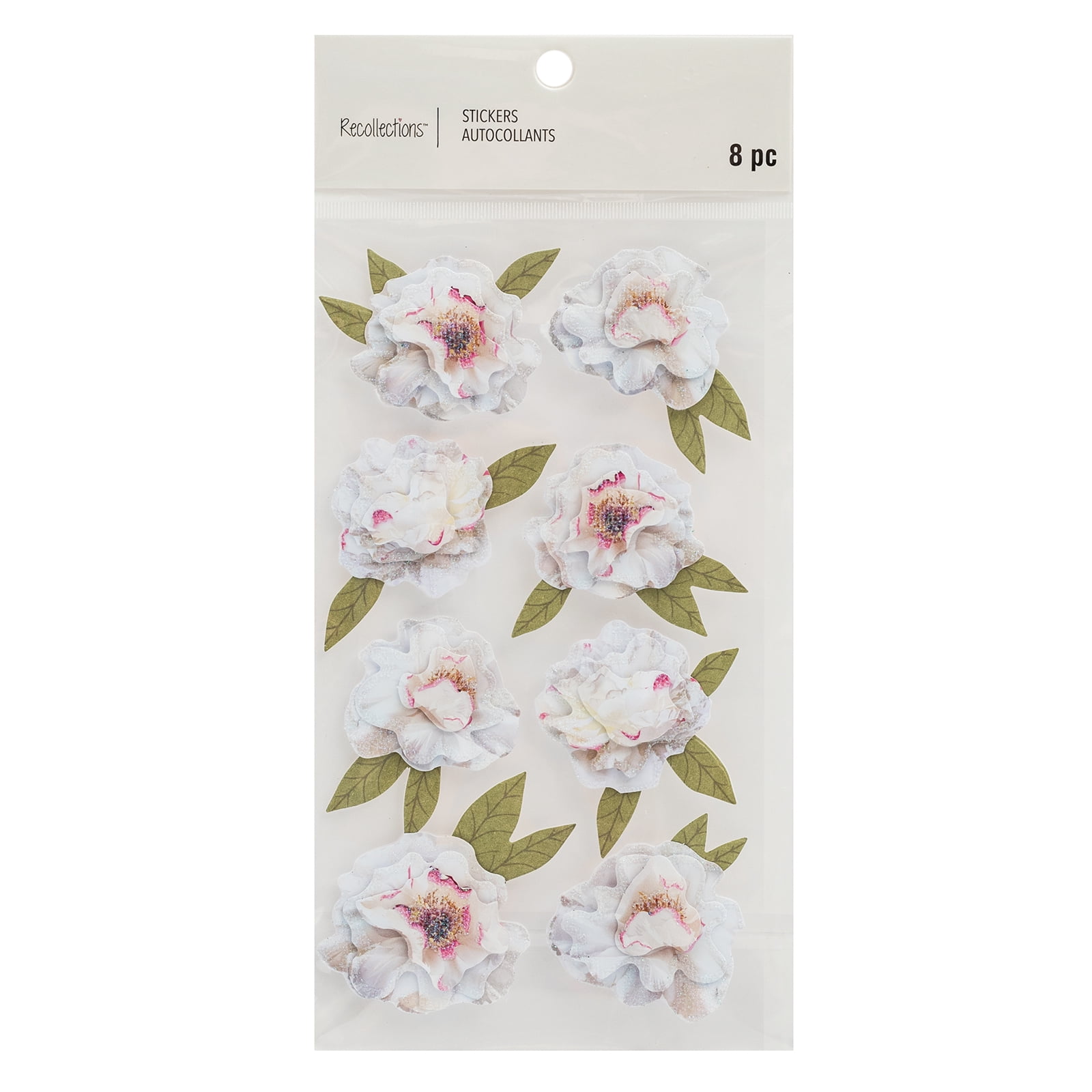 12 Pack: Peony Stickers by Recollections™ - Walmart.com
