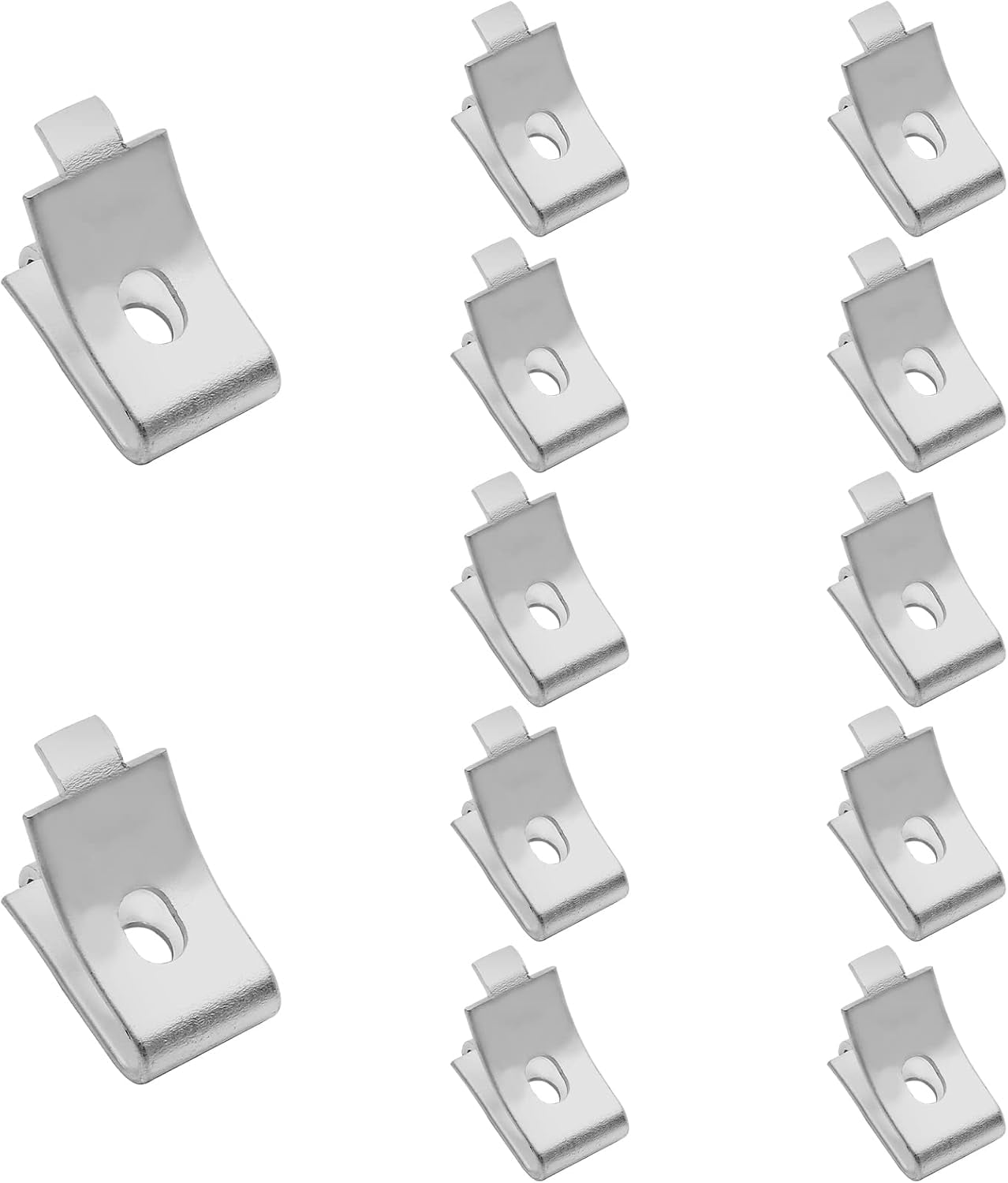 12 Pack Pilaster Shelf Support Clip, Adjustable Stainless Steel ...
