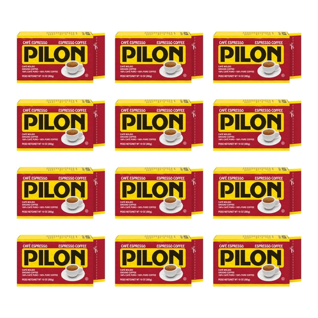 Pilon Brand Espresso Ground Coffee, Fine Grind, Dark Roast, Arabica ...