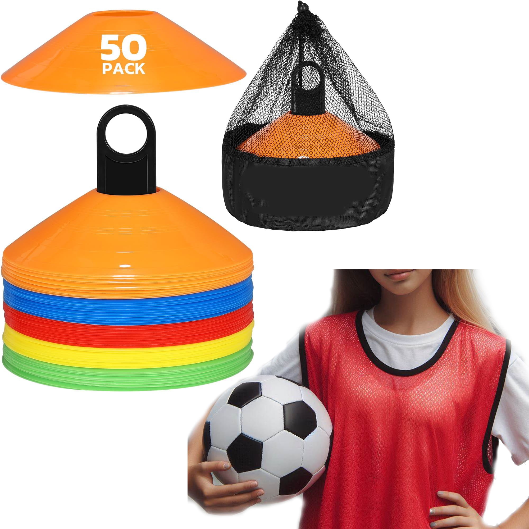 12 Pack Pinnies Scrimmage Vests Team Practice Training Jersey Plus 50 ...