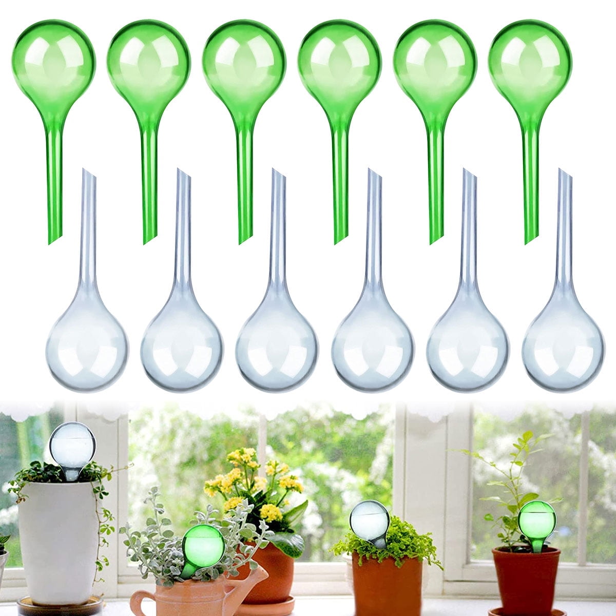 Small Plastic Self-Watering Bulbs for Vacation, Indoor/Outdoor Garden ...