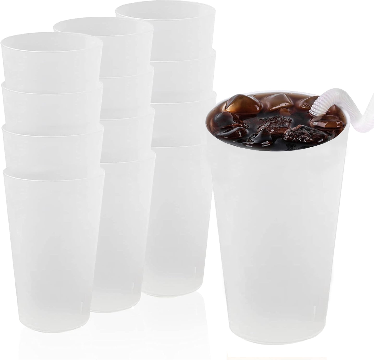 12 Pack Plastic Cup Reusable 530ML/180oz Children’s Kids Durable ...