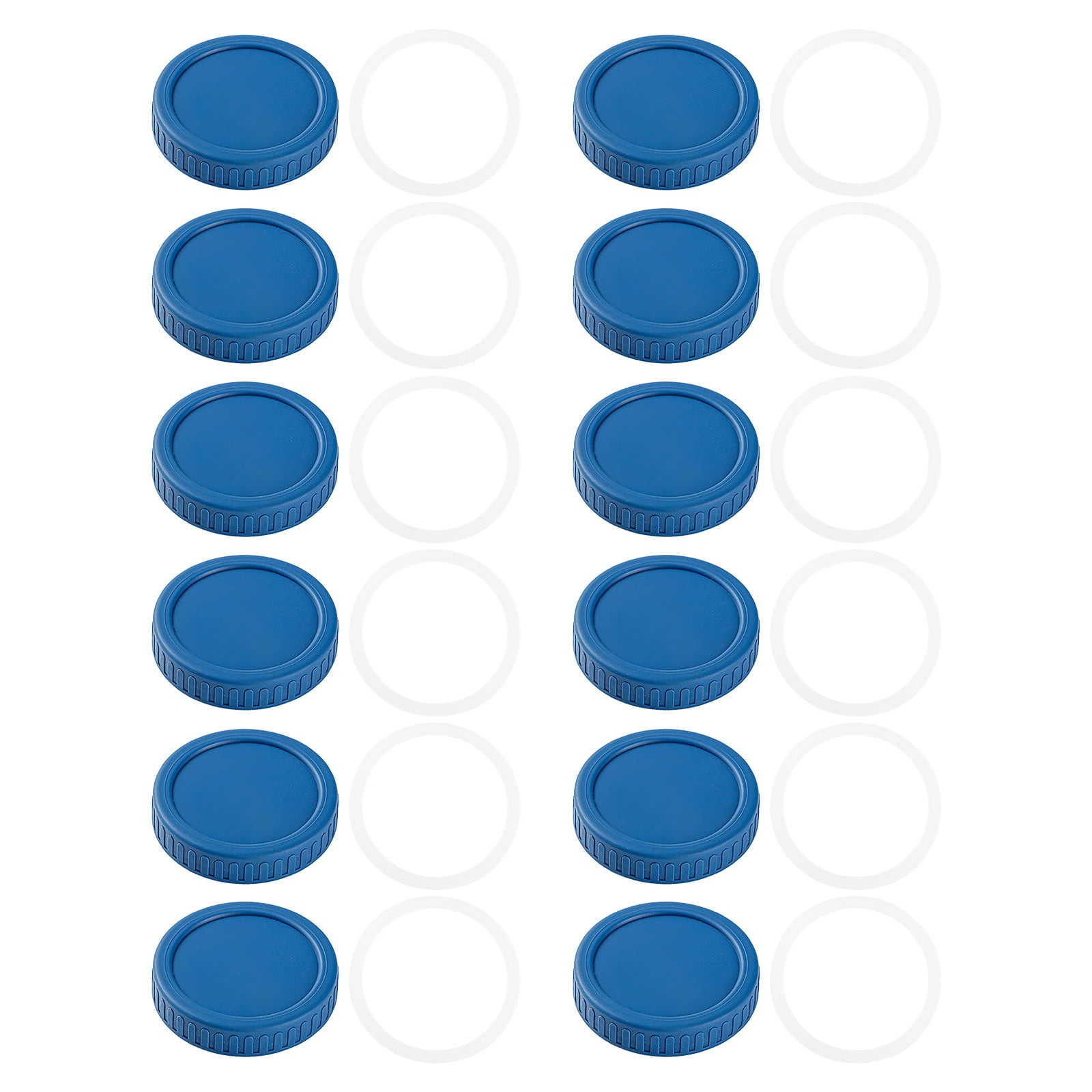 12 Pack Plastic Glass Bottle Lids Jar Lids Plastic Can Storage Lids ...