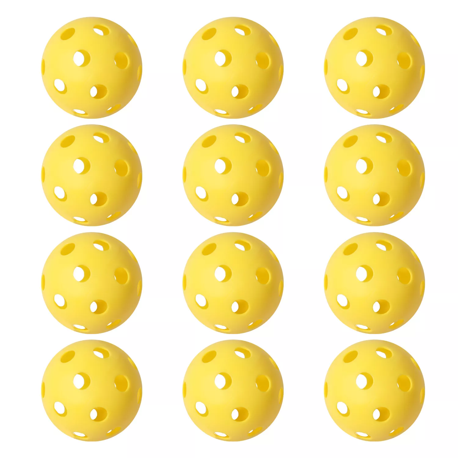 12-Pack Plastic Hollow Training Baseballs. Practice Softballs.Indoor ...