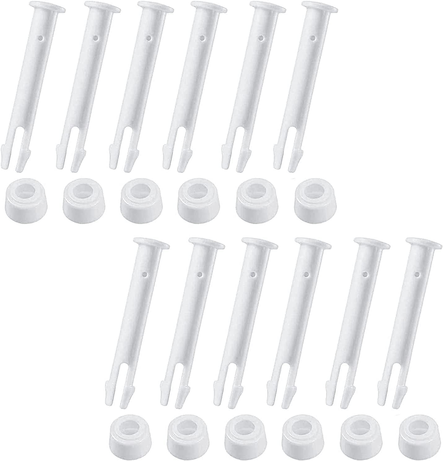12 Pack Plastic Pool Joint Pins with 12 Rubber Seals - Swimming Pool ...