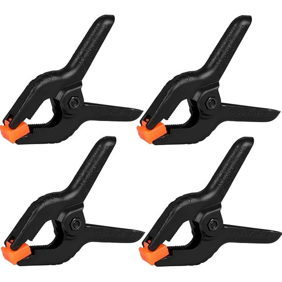 12 Pack Plastic Spring Clamps, 3.5inch Small Heavy Duty Clips for ...