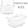 12 Pack Plastic Storage Bins, Multi-Use Organizer Bins, Pantry ...