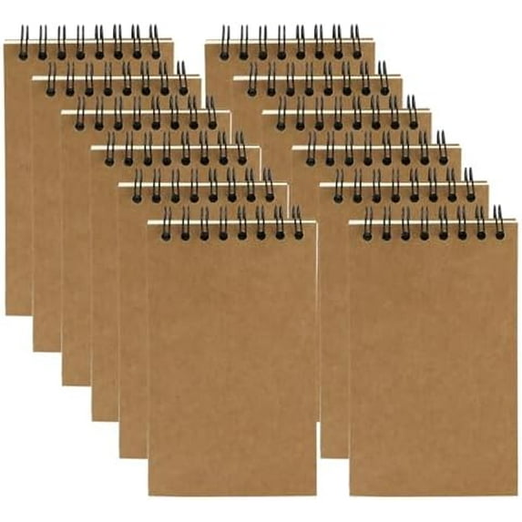 12 Pack Pocket Notebooks, 3x5 Small Notepads, Mini Spiral Notebooks, 60 Sheets/120 Pages,Lined ...