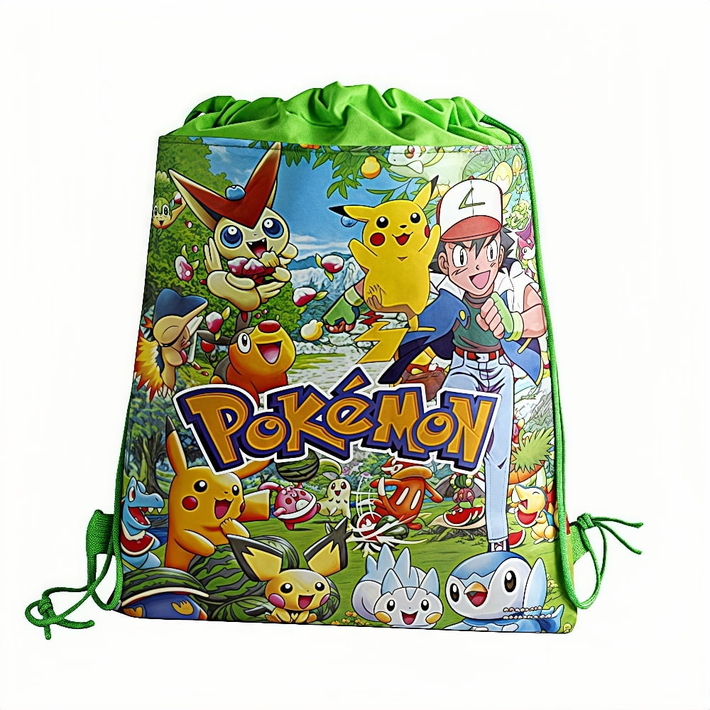 12-Pack Pokémon Pokemon Anime Themed Reusable Non-Woven Drawstring Gift ...