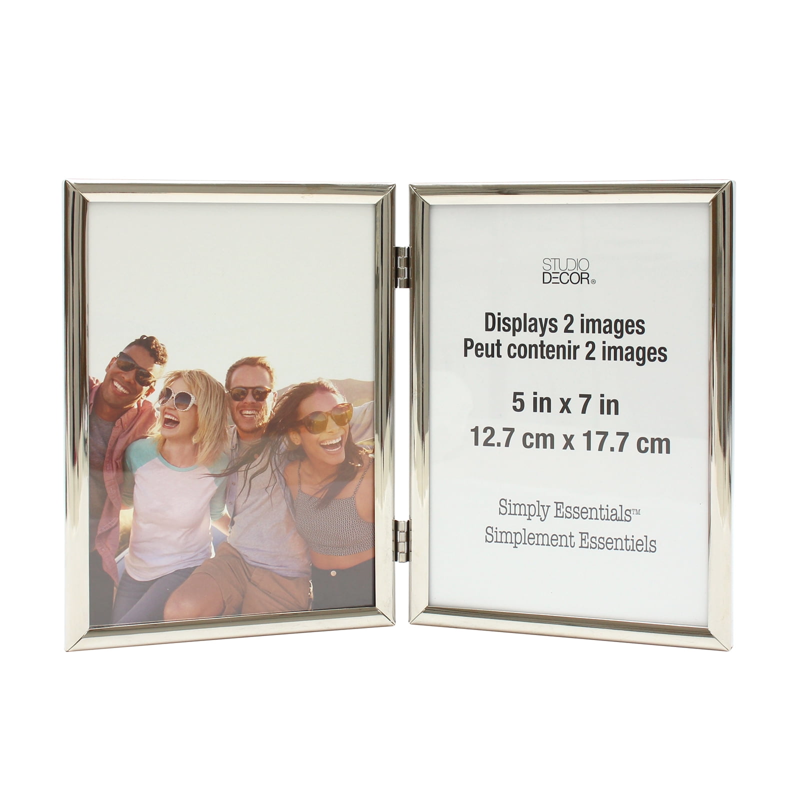 12 Pack: Polished Silver Hinged Frame - 5" x 7" - Simply Essentials™ By ...