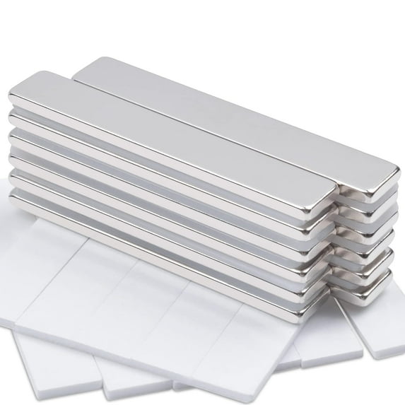 12 Pack Powerful Neodymium Bar Magnets, 60x10x3 mm Permanent Strong ...