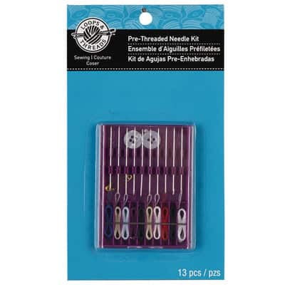12 Pack: Pre-Threaded Needle Kit by Loops & Threads™ - Walmart.com