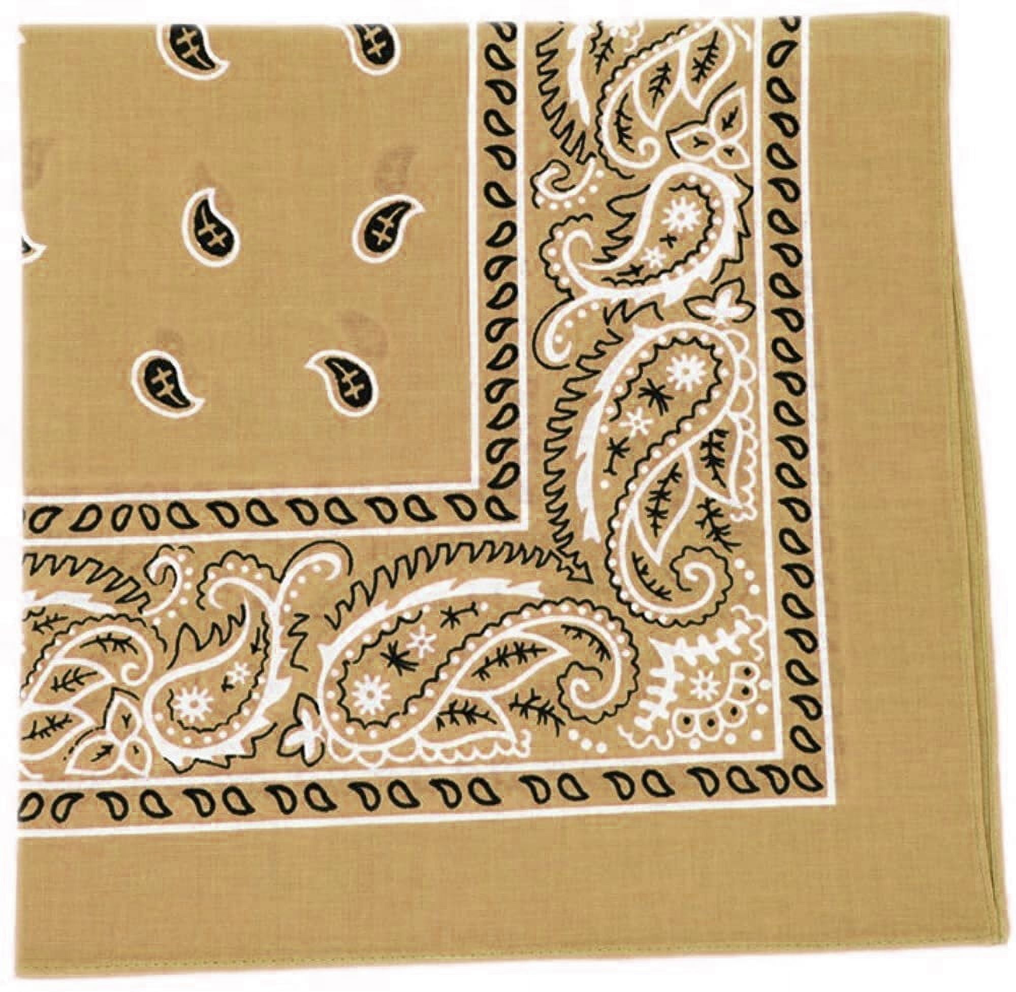 12 Pack Men's Premium Cotton Head Wrap Scarf Bandana, Paisley Pattern ...