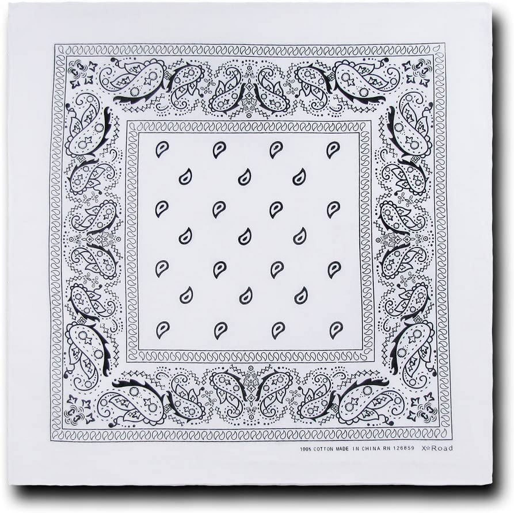 12 Pack Premium Cotton Head Wrap Scarf Bandana Multiple Colors 22" X 22 ...