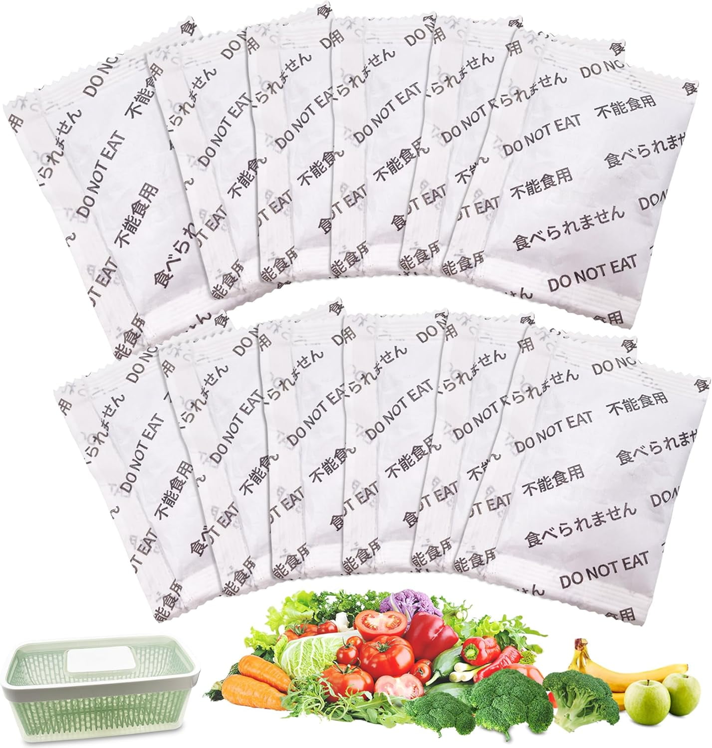12 Pack Produce Saver Refills Kit for OXO GreenSaver Produce Keepers ...