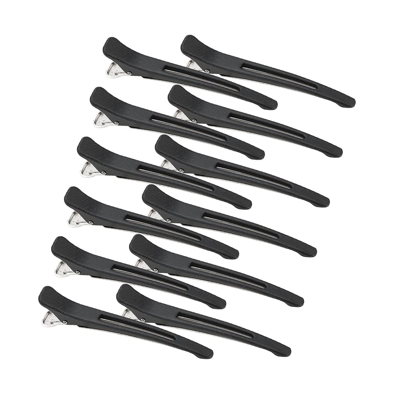 12 Pack Professional Hair Clips for Styling Sectioning, Black Non Slip ...
