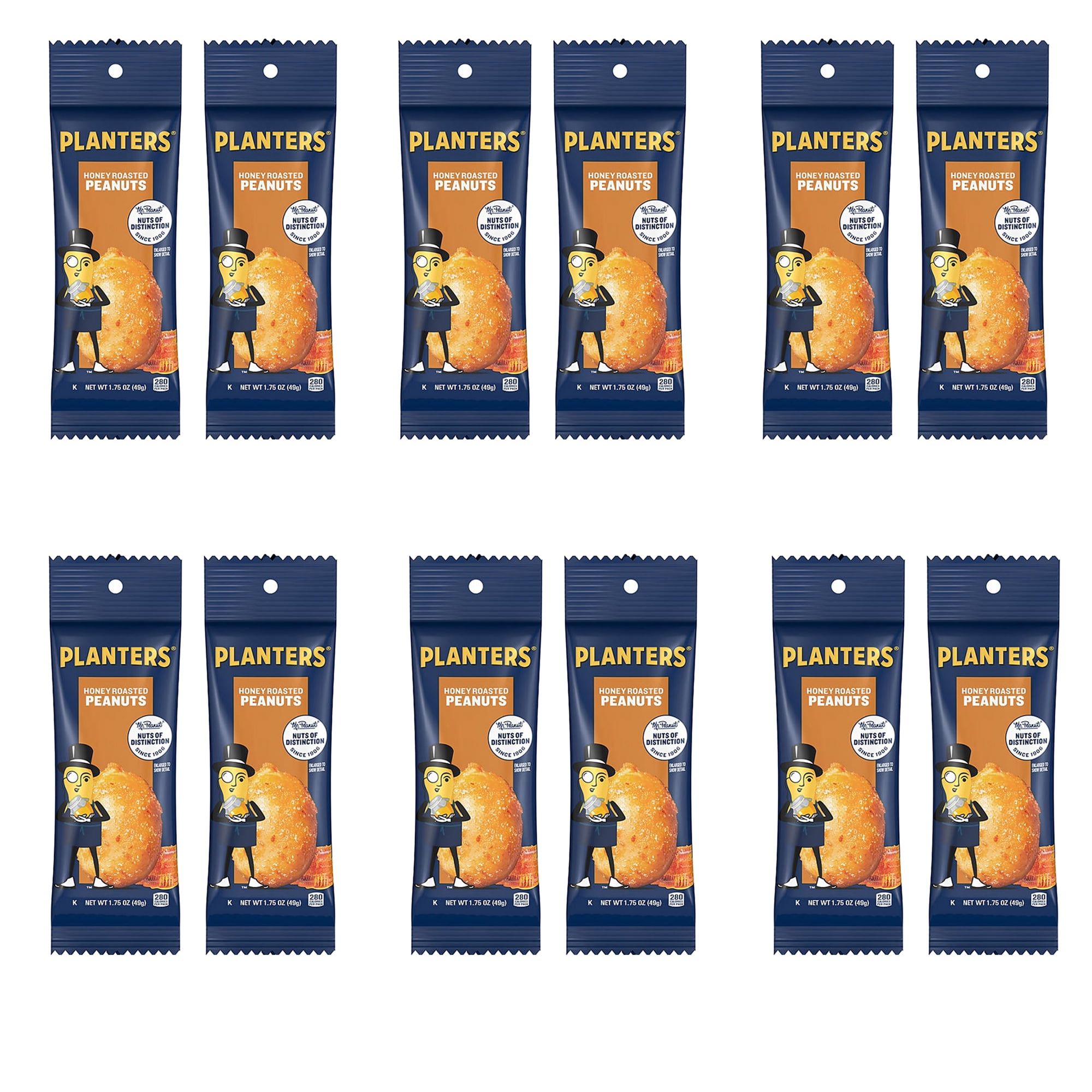 12 Pack Protein-Packed Honey Roasted Peanuts | Variety Pack Snacks-The ...