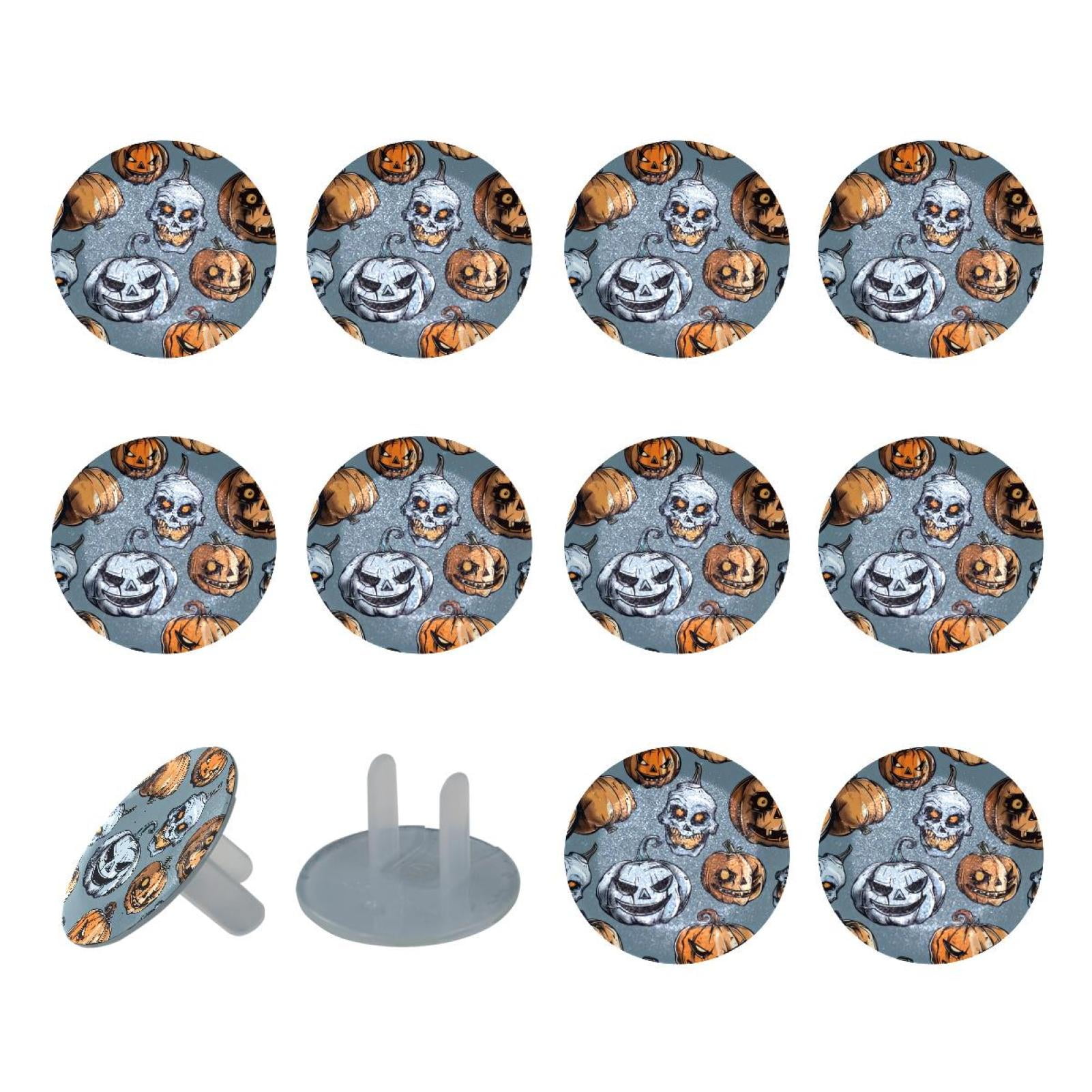 12 Pack Pumpkin Helloween5 Outlet Covers Baby Proofing | Safe Electric ...