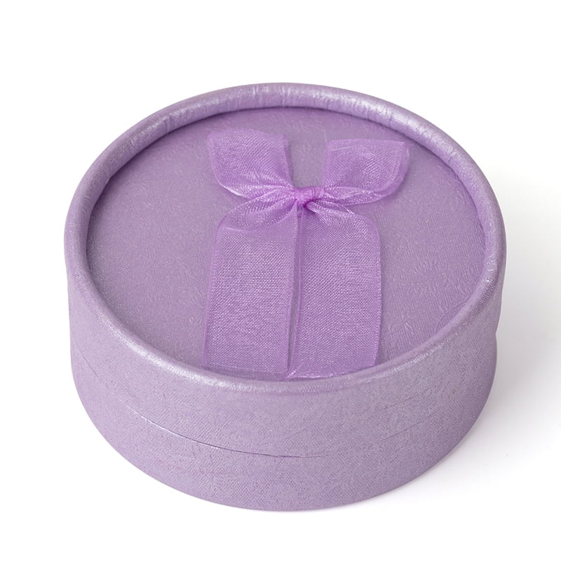 12 Pack Purple Round Jewelry Gift Box for Pendant, Ring, Necklace ...
