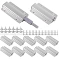 12 Pack Push to Open Door Latch, Aluminum Alloy Magnetic Push Latches ...