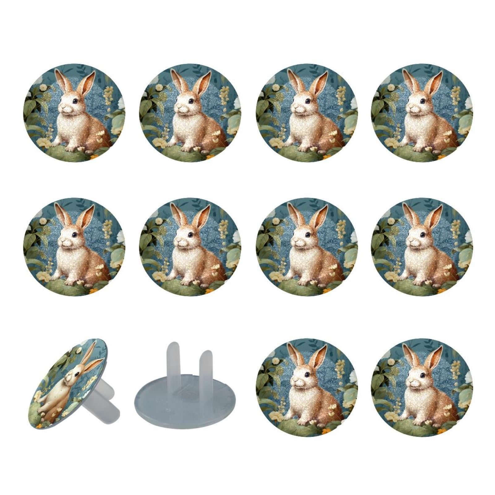 12 Pack Rabbit Bunny Outlet Covers Baby Proofing Plug Covers - Walmart.com