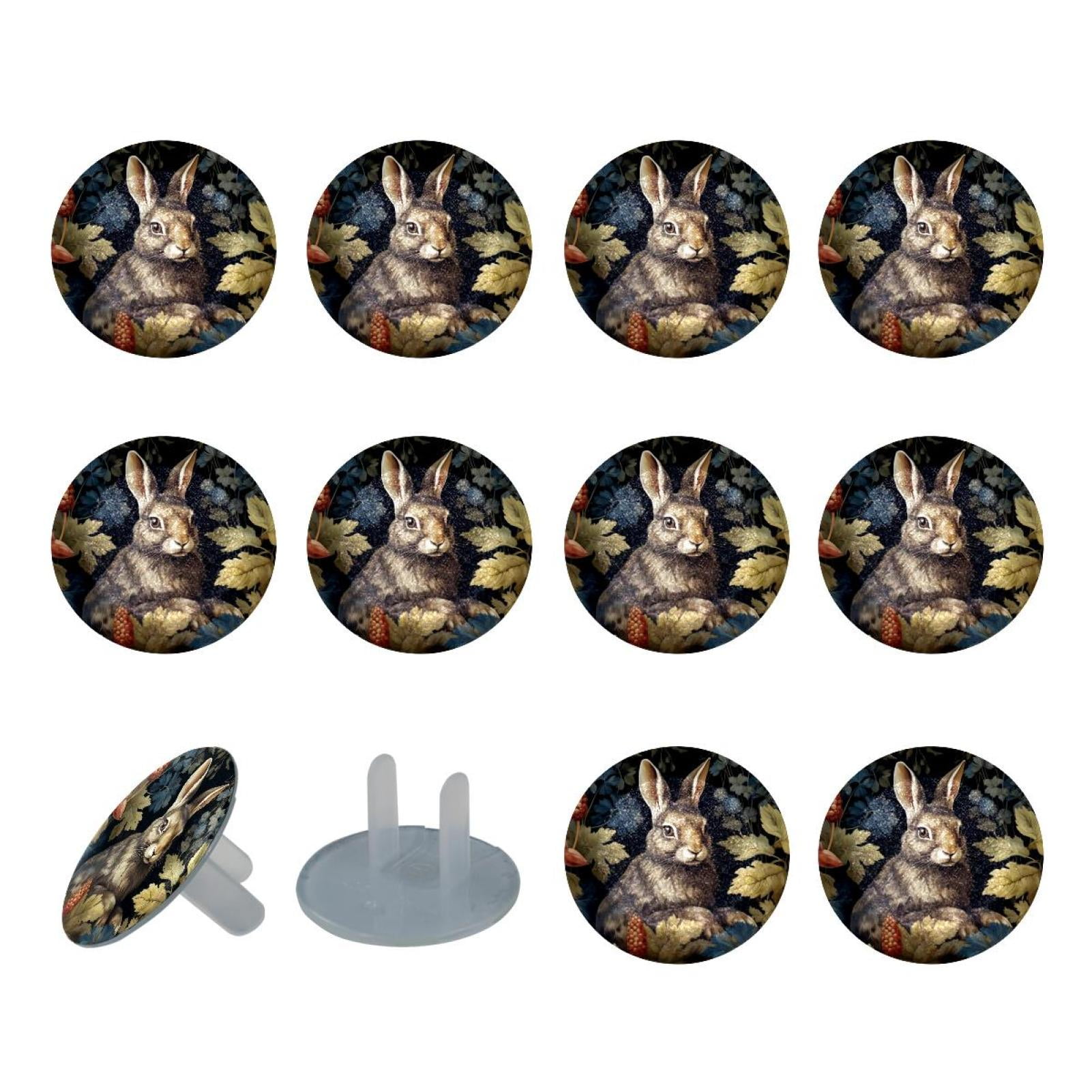 12 Pack Rabbit Bunny Outlet Covers Baby Proofing Socket Protectors ...