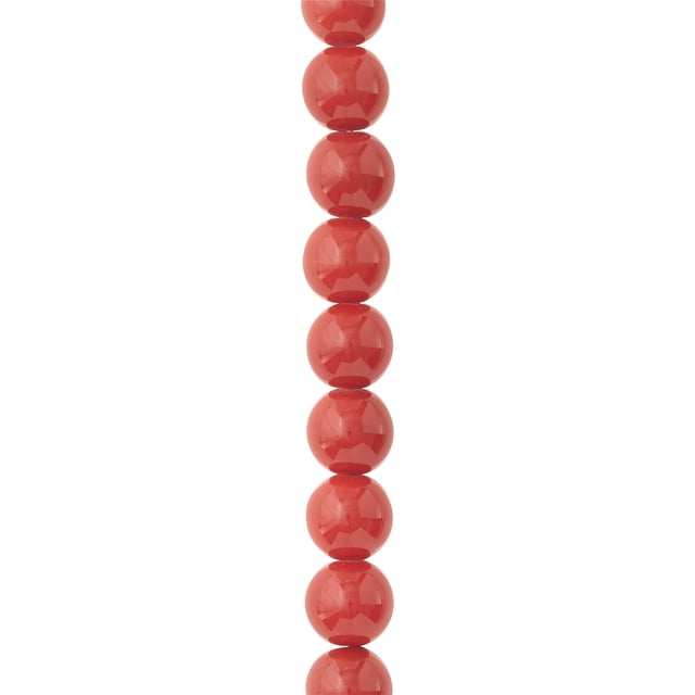 Bead Landing Red Ceramic Round Beads, 10mm, 12 Pack - Walmart Business ...